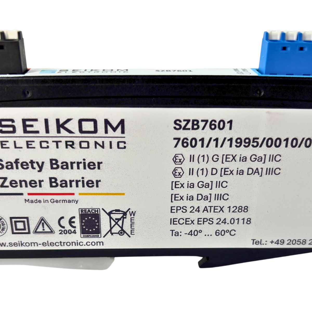 SEIKOM ZENER BARRIER SZB76[xx]; Safety barriers for sensors